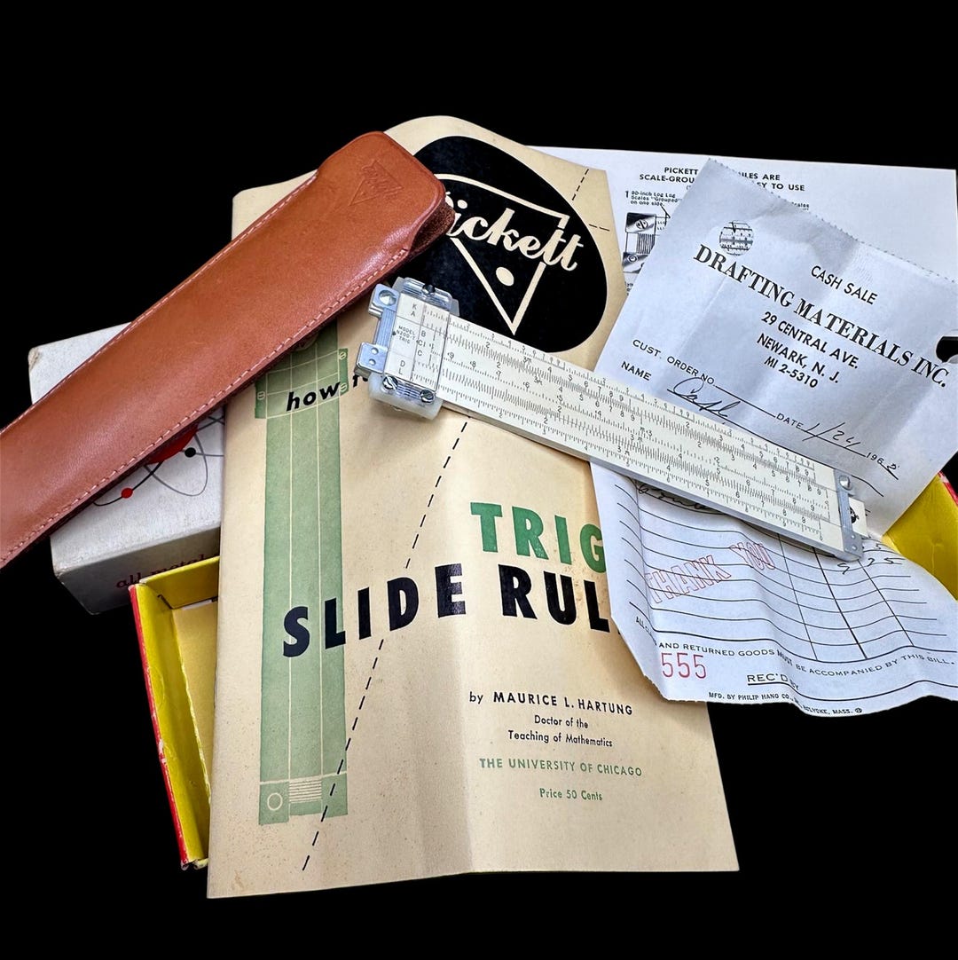 Pickett Trig All Metal Slide Rule Model N200T - Etsy
