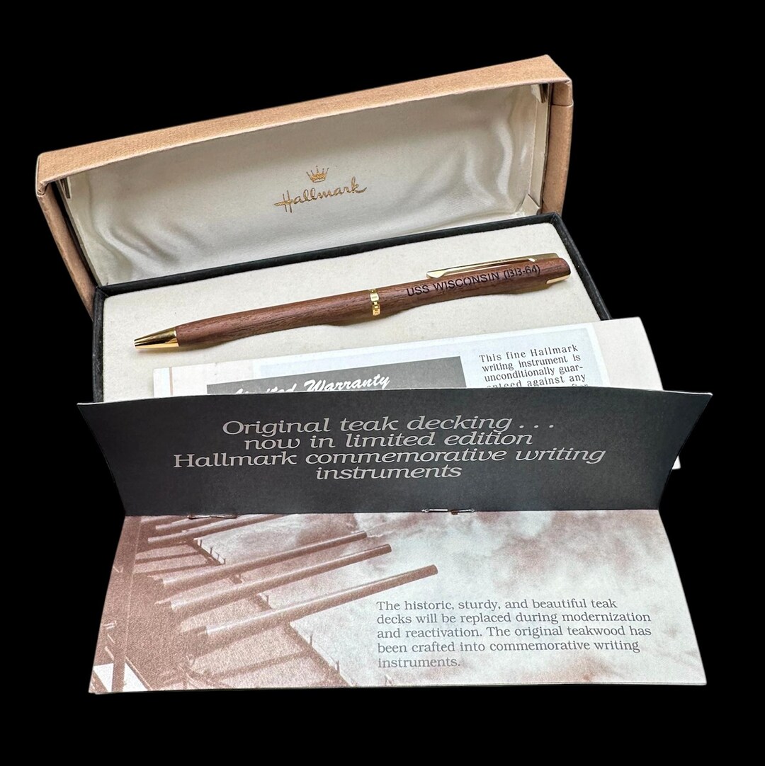 USS Wisconsin BB-64 Teak Decking Commemorative Writing Instrument by ...