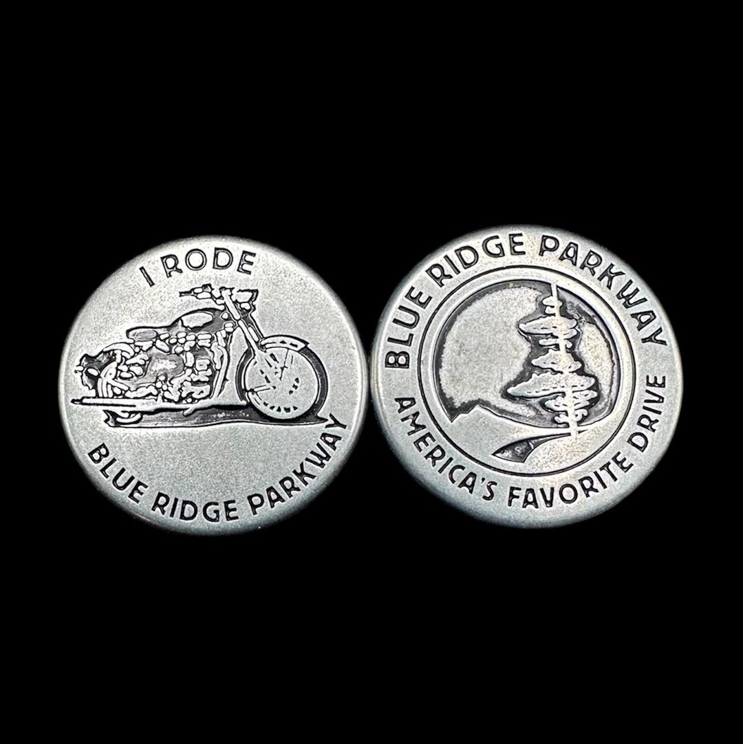 NPS Blue Ridge Parkway Token "i Rode the Blue Ridge Parkway" Motorcycle ...