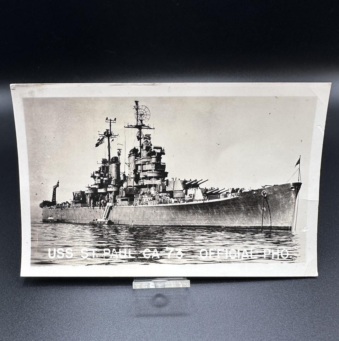 Real Photo Postcard of the USS ST. Paul CA-73 - Etsy