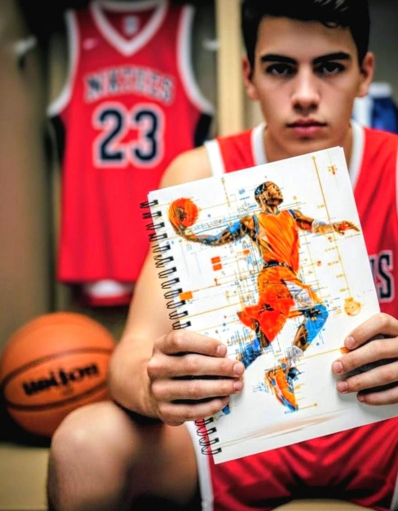 Personalized Basketball Notebook-custom Name Gift for Athletes-teen ...