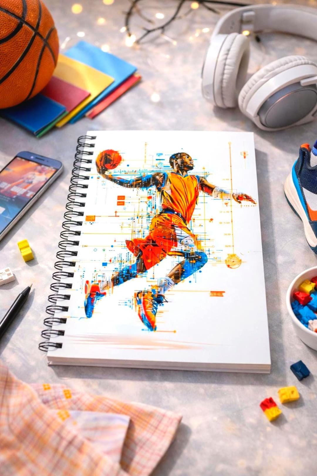 Personalized Basketball Notebook-custom Name Gift for Athletes-teen ...