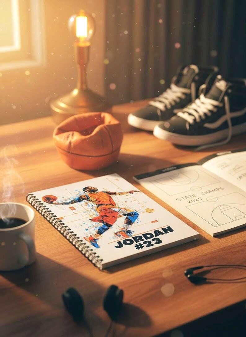 Personalized Basketball Notebook-custom Name Gift for Athletes-teen ...