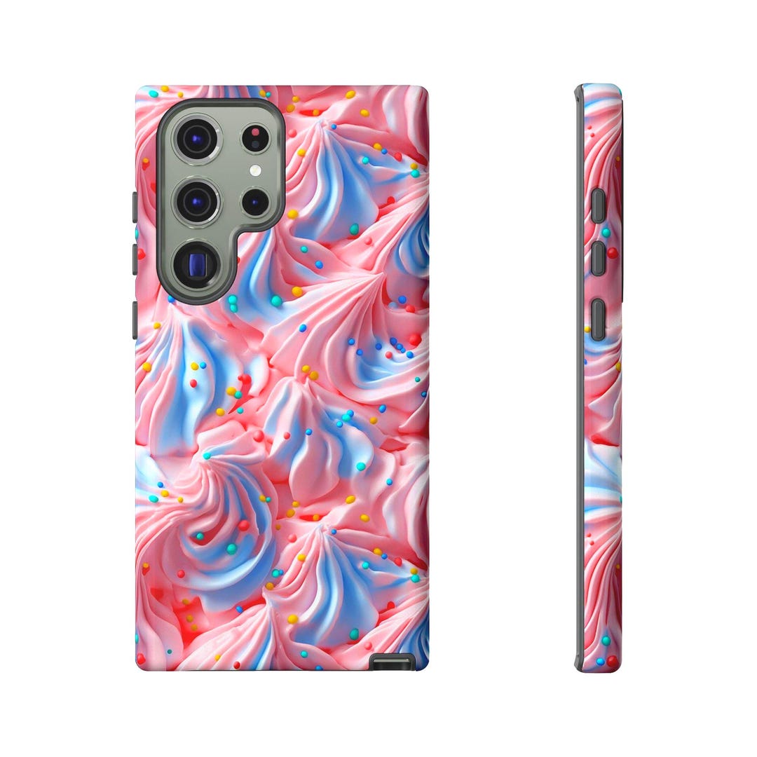 Personalized 3D Pastel Frosting Phone Case: Tough Dual Layer Cover ...