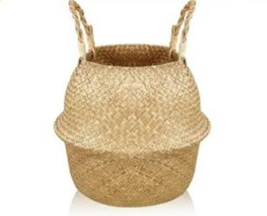 Basket Handmade Seagrass Belly Baskets - Etsy