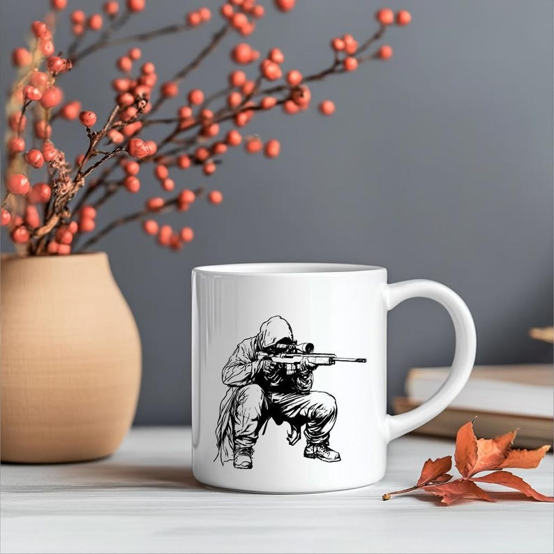 Sniper Rifle Soldier Man Scout Army PNG File Printable Design Template ...