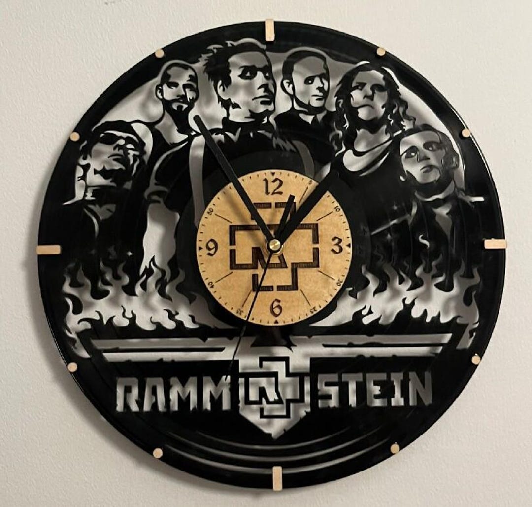 Rammstein Vinyl Record Wall Clock - Etsy