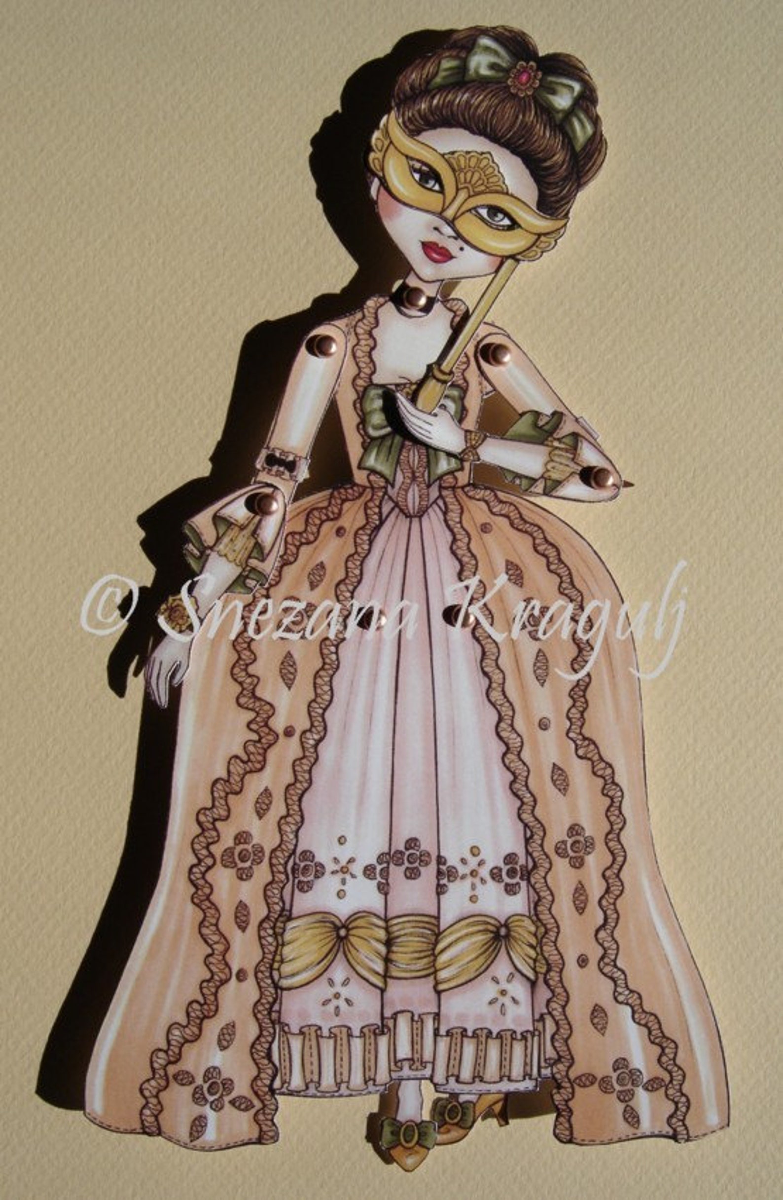 The Duchess-carnival Paper Doll - Etsy