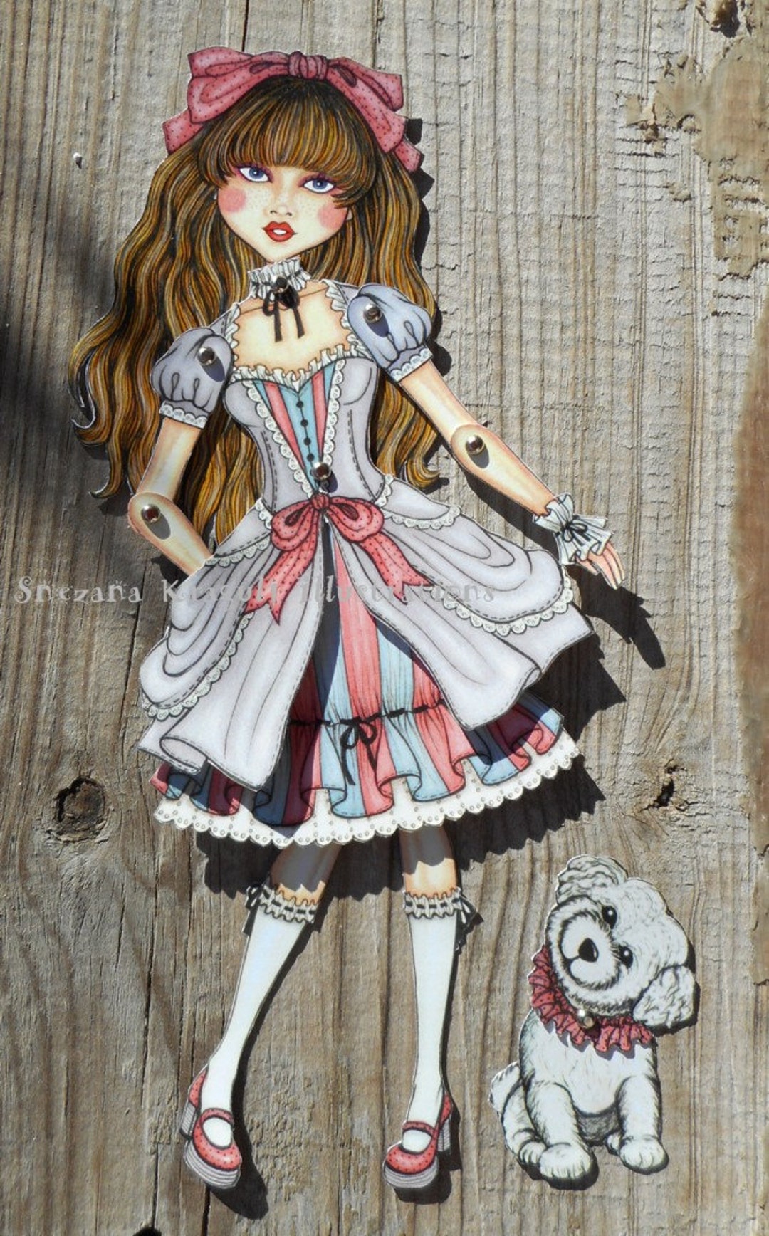 Lolita Paper Doll - Articulated Paper Doll (already Cut and Assembled ...