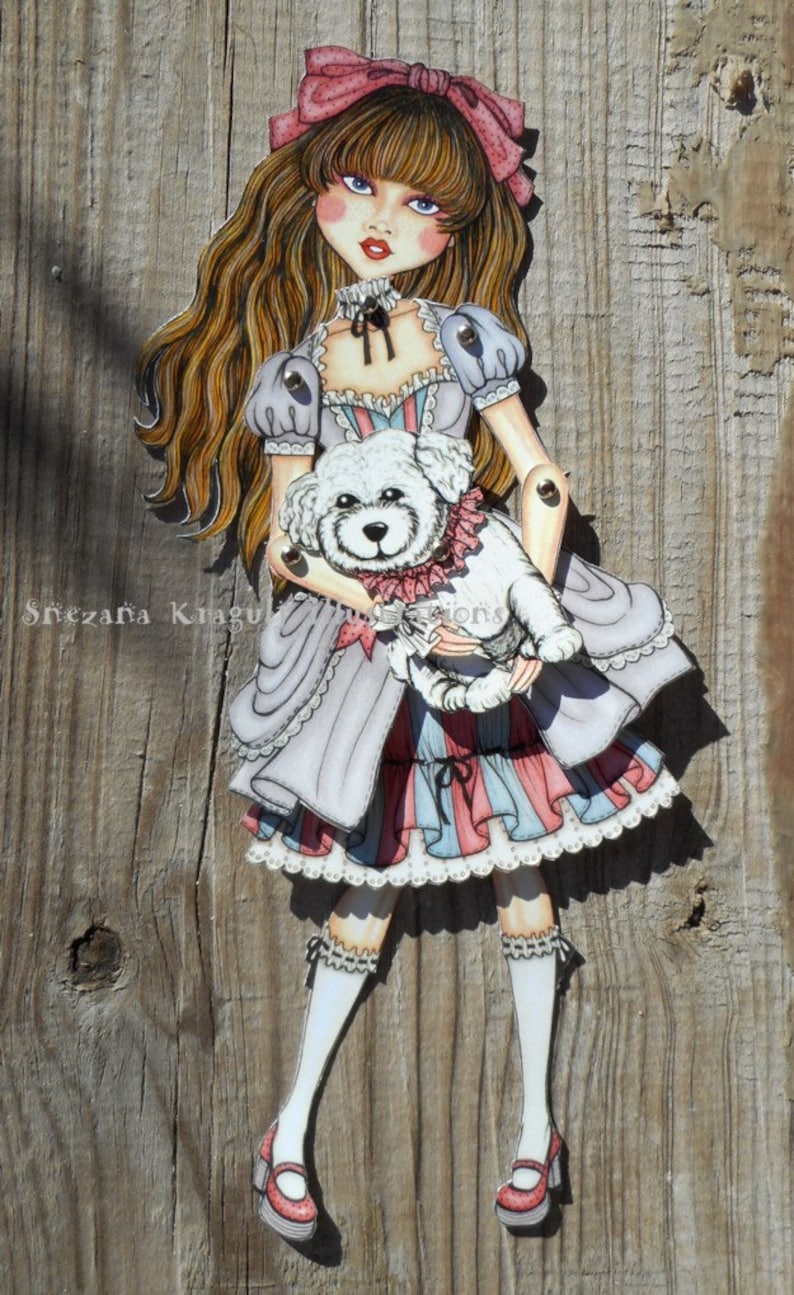 Lolita Paper Doll - Articulated Paper Doll (already Cut and Assembled ...