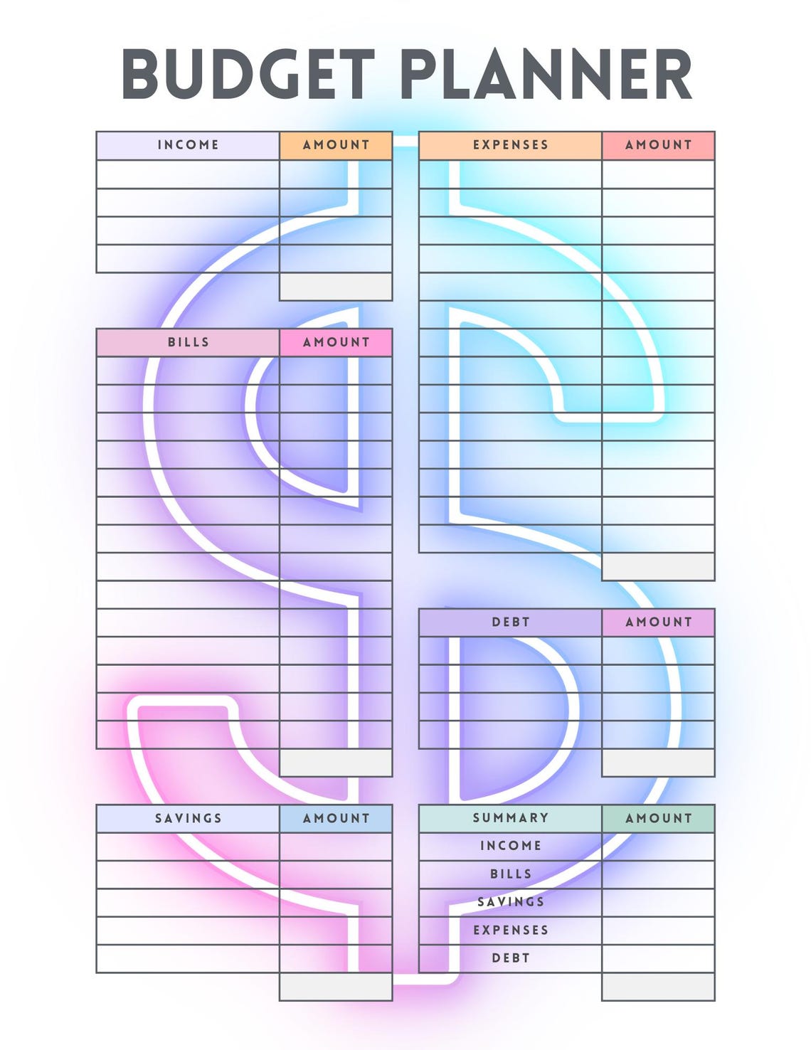 Daily, Weekly & Goal-setting Planner Page Printables - Etsy