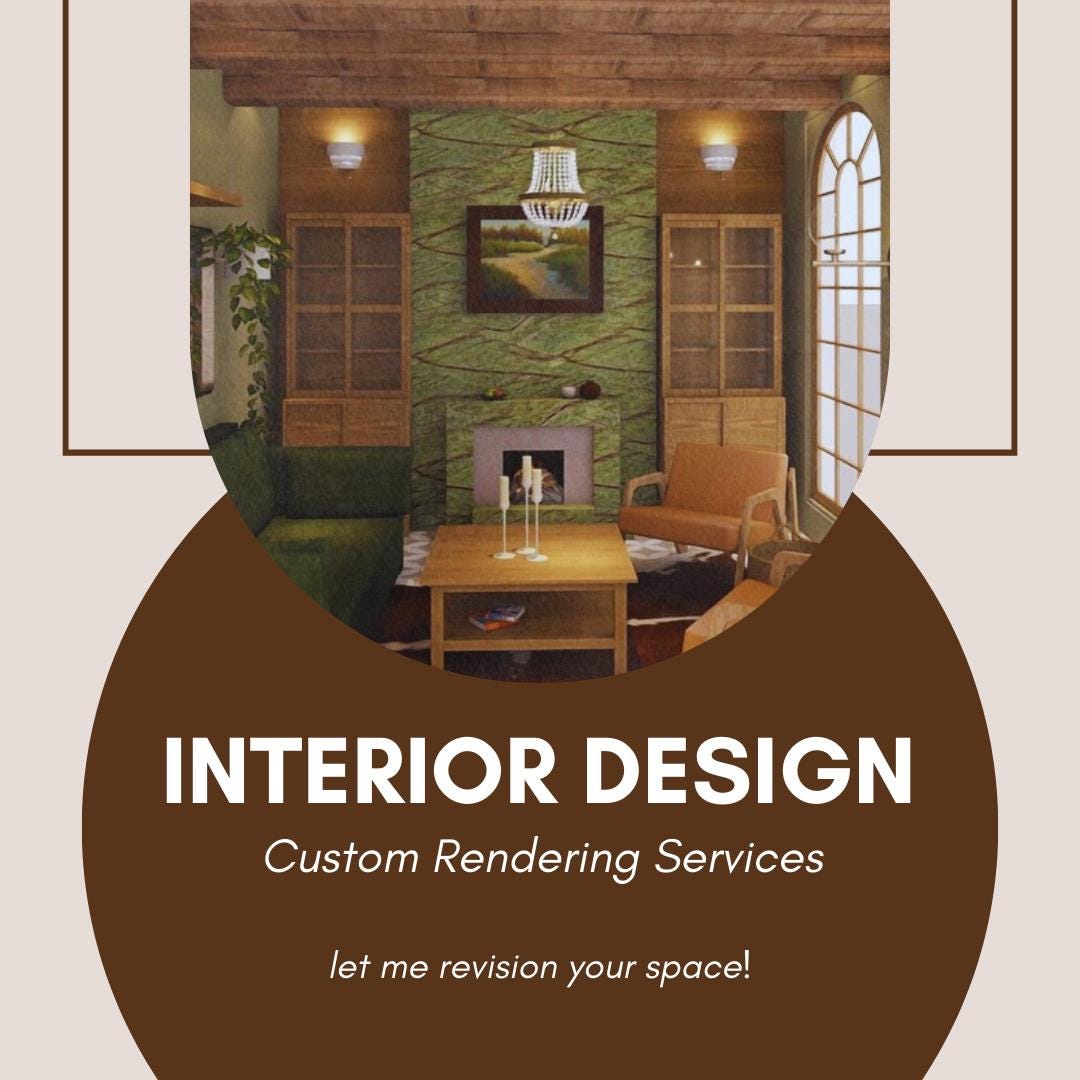 INTERIOR DESIGN SERVICE: Custom Interior Renderings for Redesigning of ...