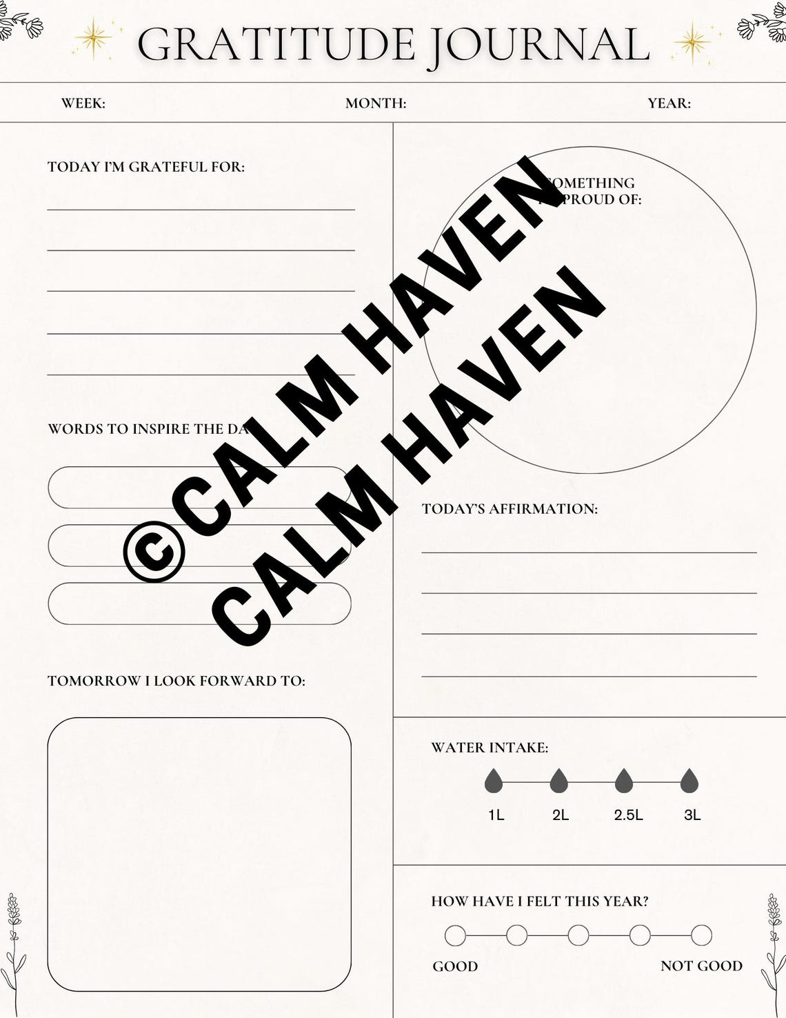 Mental Health Journal, Self-care Planner, Gratitude Journal ...
