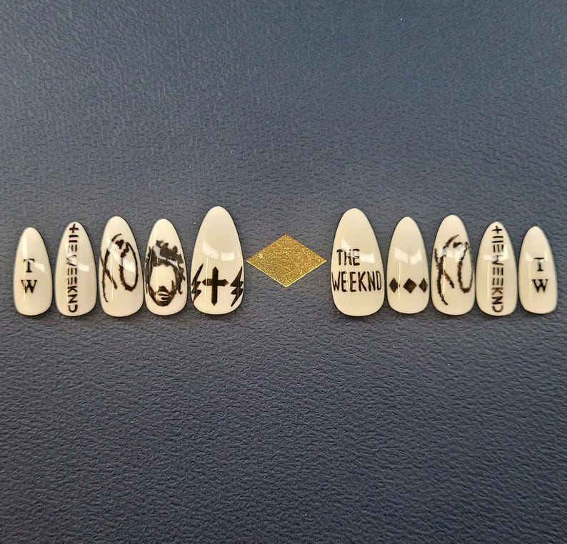 The Weeknd Press on Nails. - Etsy
