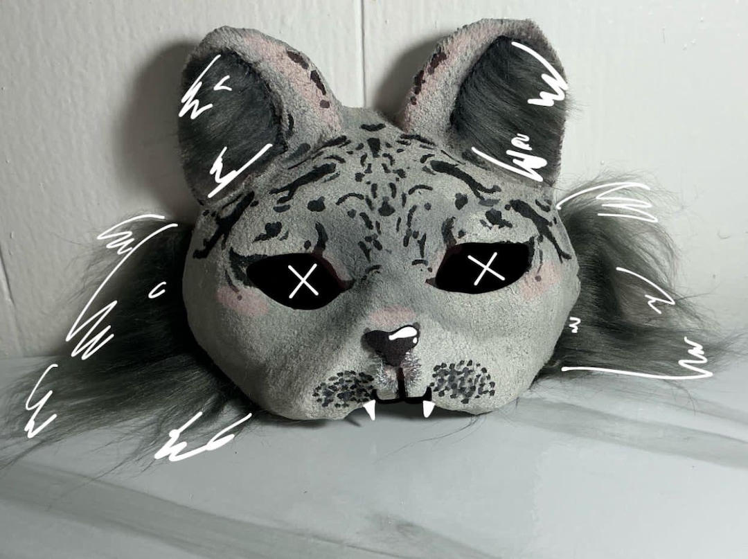 Snow Leopard Mask - Etsy