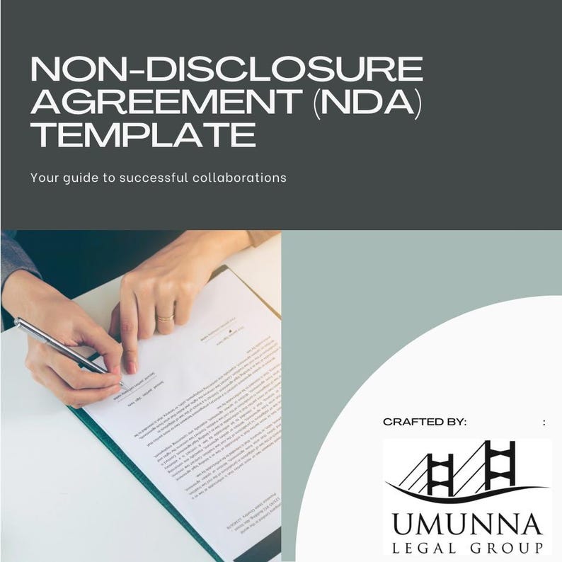 Non-disclosure Agreement (NDA) Template for Creators and Influencers - Etsy