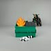 Dumpster Fire LED Desk Decor – Hand-painted Flame, Custom Text – Funny ...