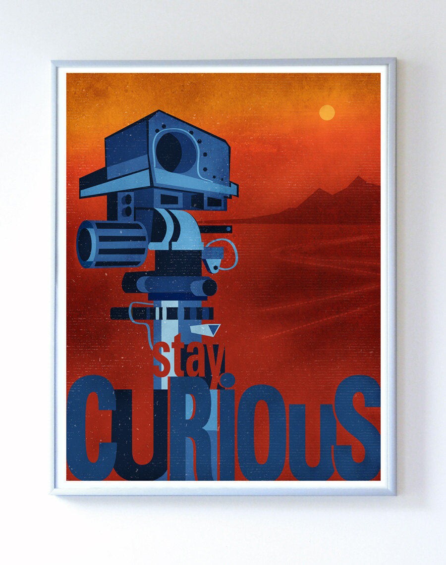 11 X 14 Mars Curiosity Rover Space Probe, Science Poster, Art Print ...