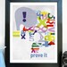 LARGE Prove It Science Poster Art Print Original - Etsy