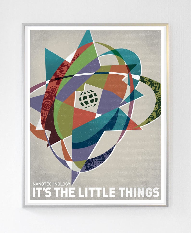 11x14 Nanotechnology Science Poster Art Print Original - Etsy