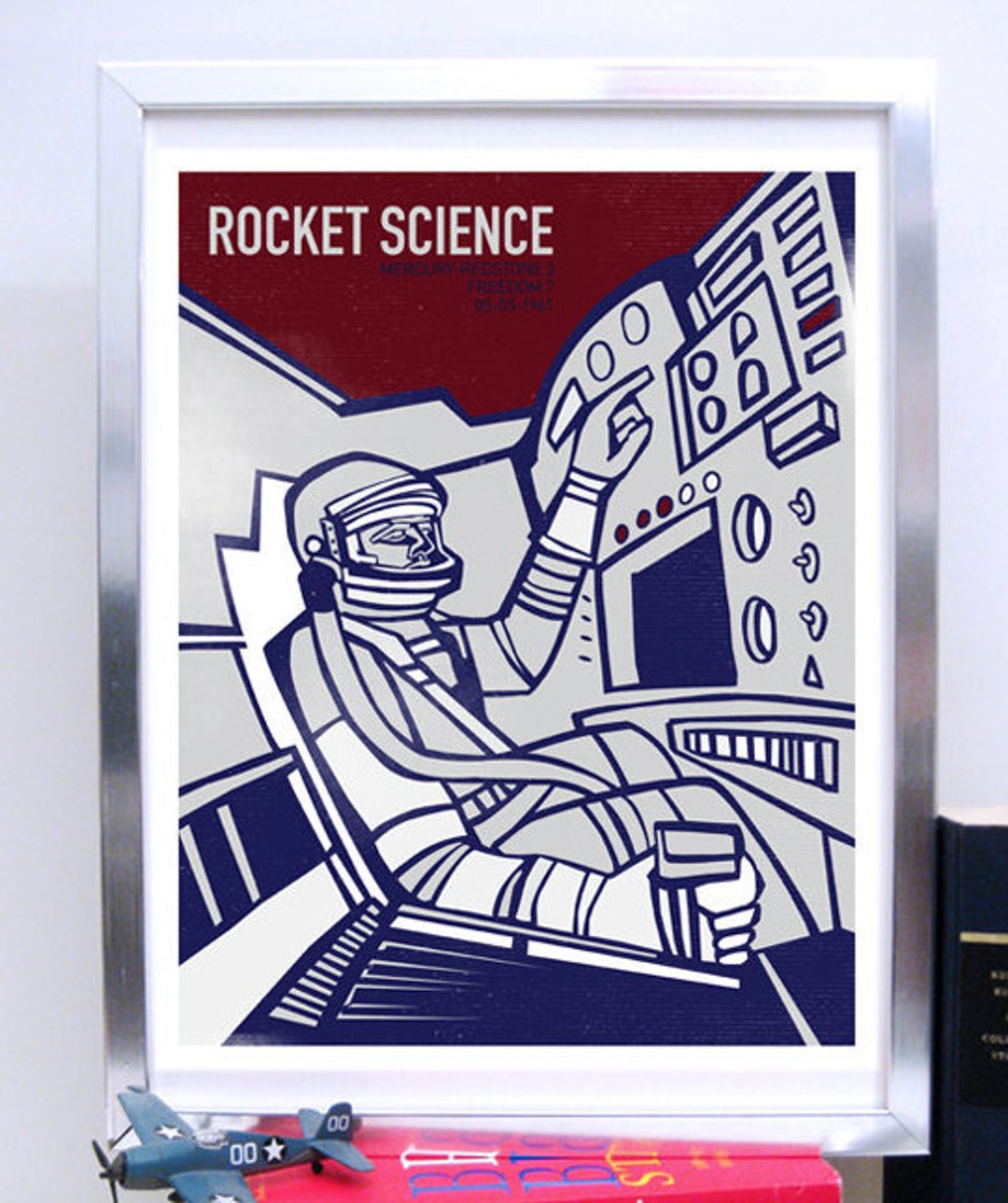 LARGE Mercury Redstone 3 Freedom 7 Capsule, Science Poster, Art Print ...