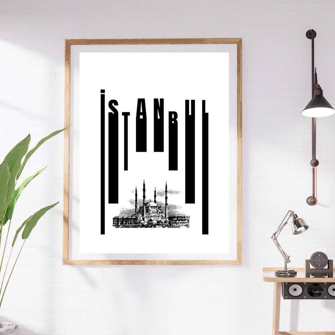 Istanbul Line Art,istanbul Heritage City,istanbul Travel - Etsy