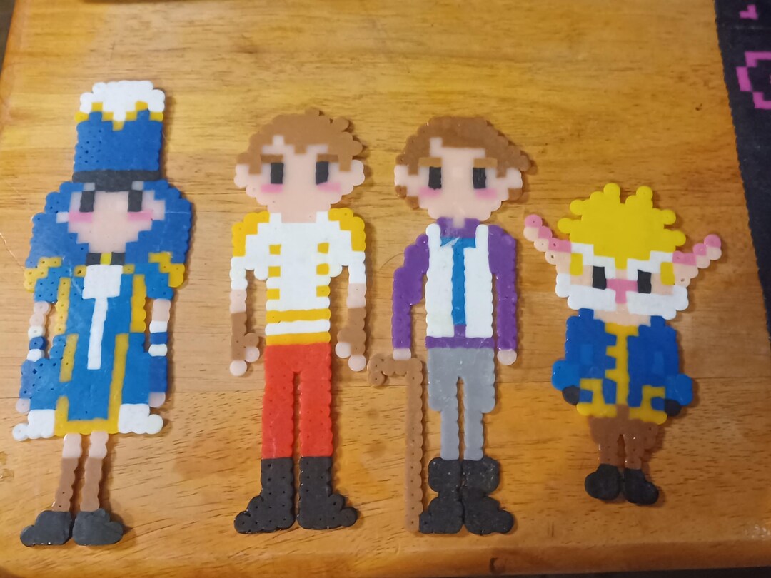4 Piece Set of Pearler Beads Arcane Figures - Etsy