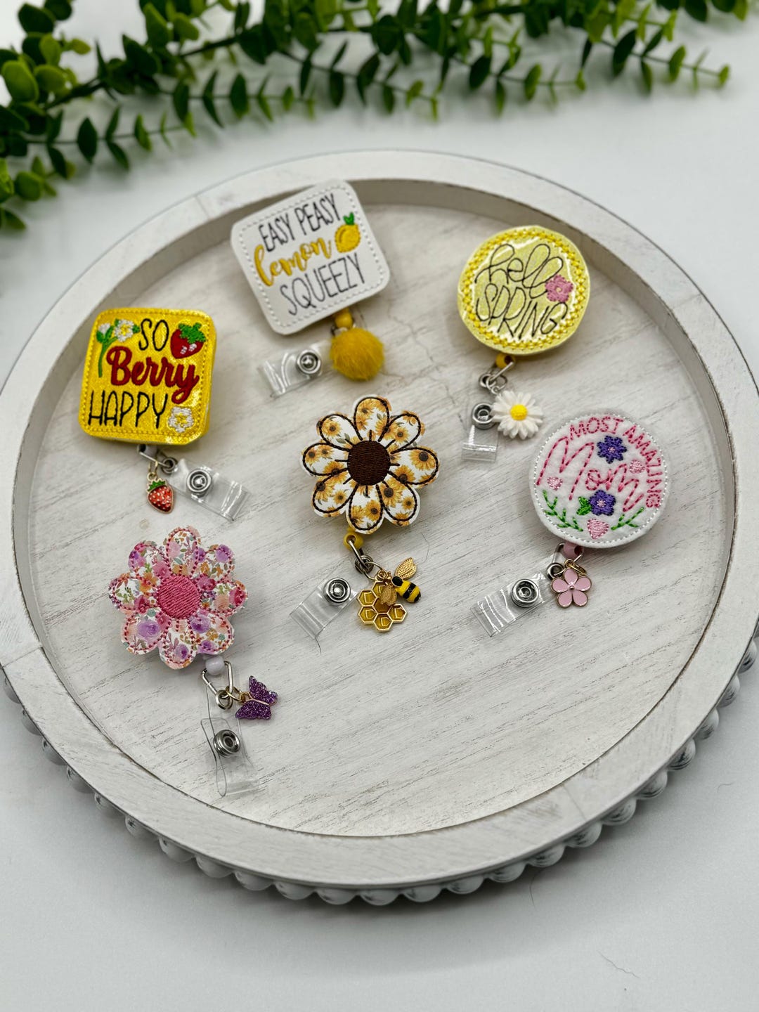 Badge Clip, Spring Badge Clip, Easter Badge Reel, Badge Reel, Jelly ...