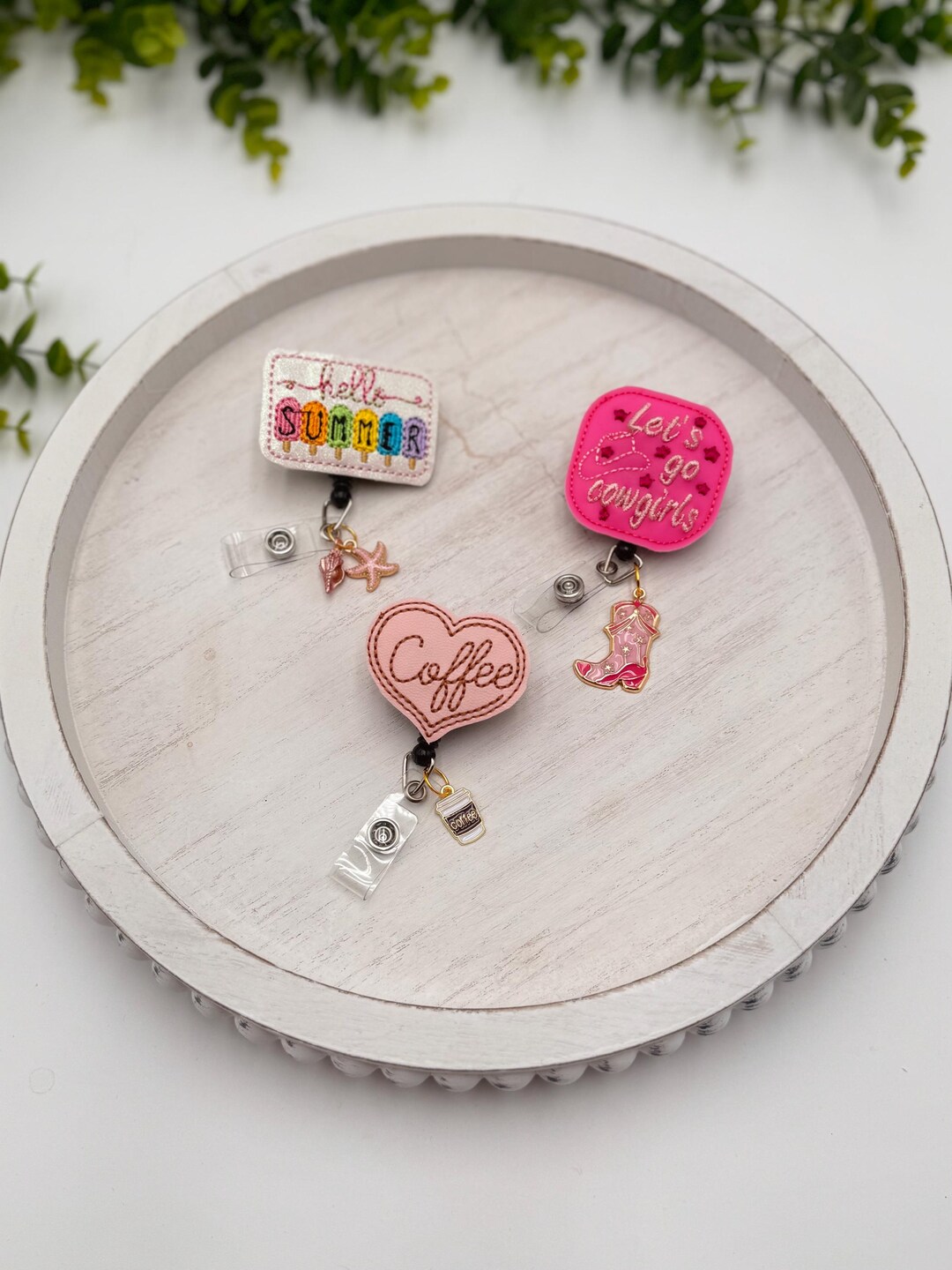 Beach Vibes Badge Reel, Beach Badge Clip, Ocean Badge Reel, Badge Reel ...