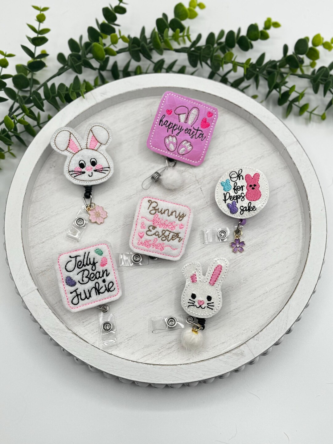 Badge Clip, Spring Badge Clip, Easter Badge Reel, Badge Reel, Jelly ...