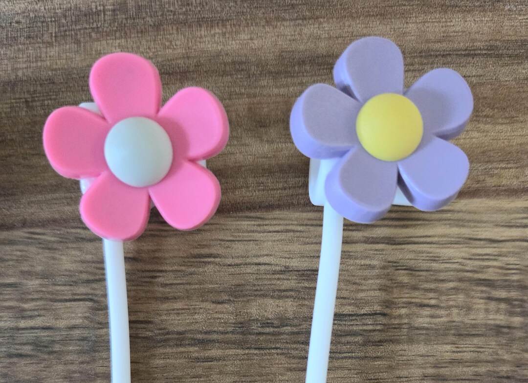 Flower Straw Topper: Silicone Tumbler Accessories - Etsy