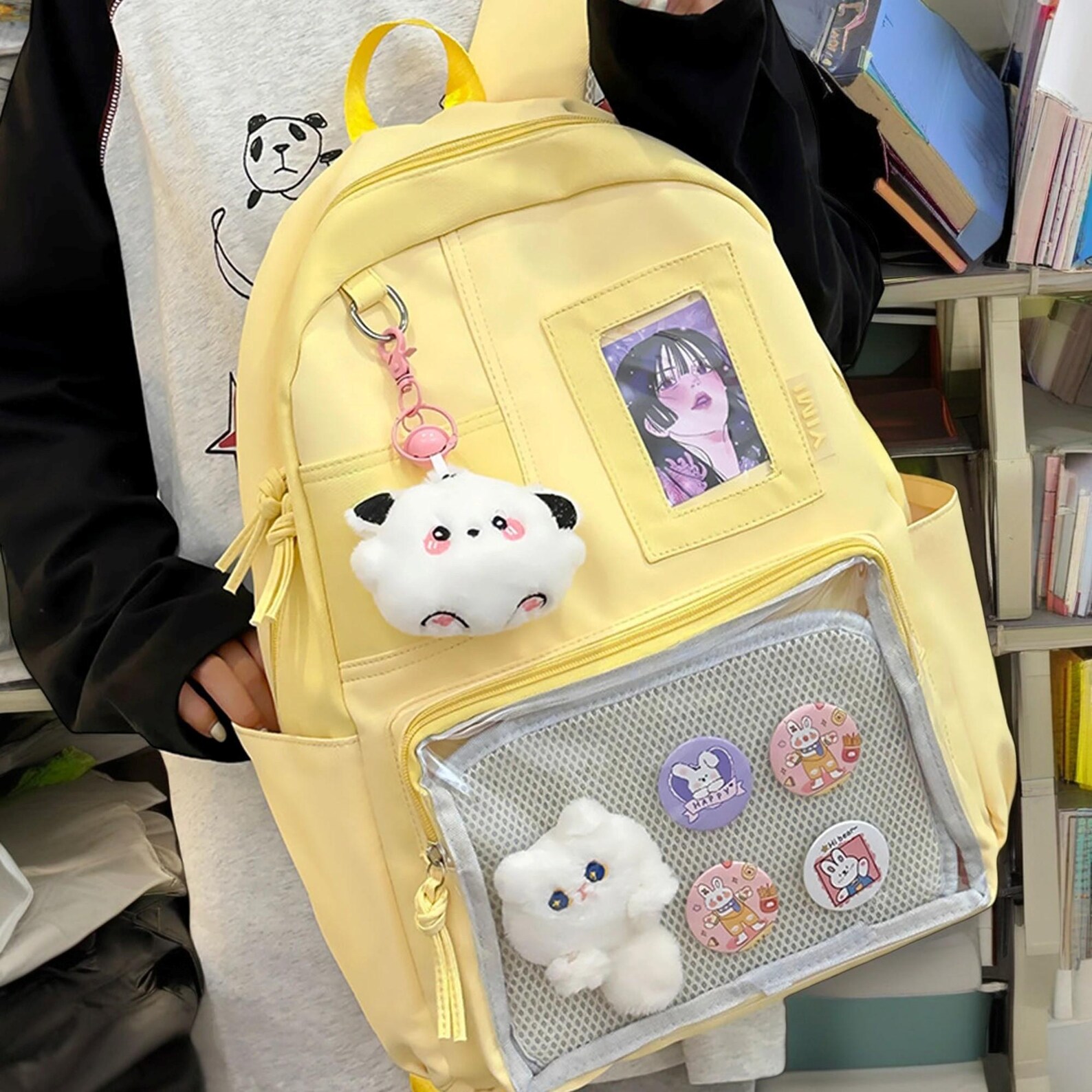Ita Bag Backpack, Personalized Badge Bag, Pin Display Backpack, School ...