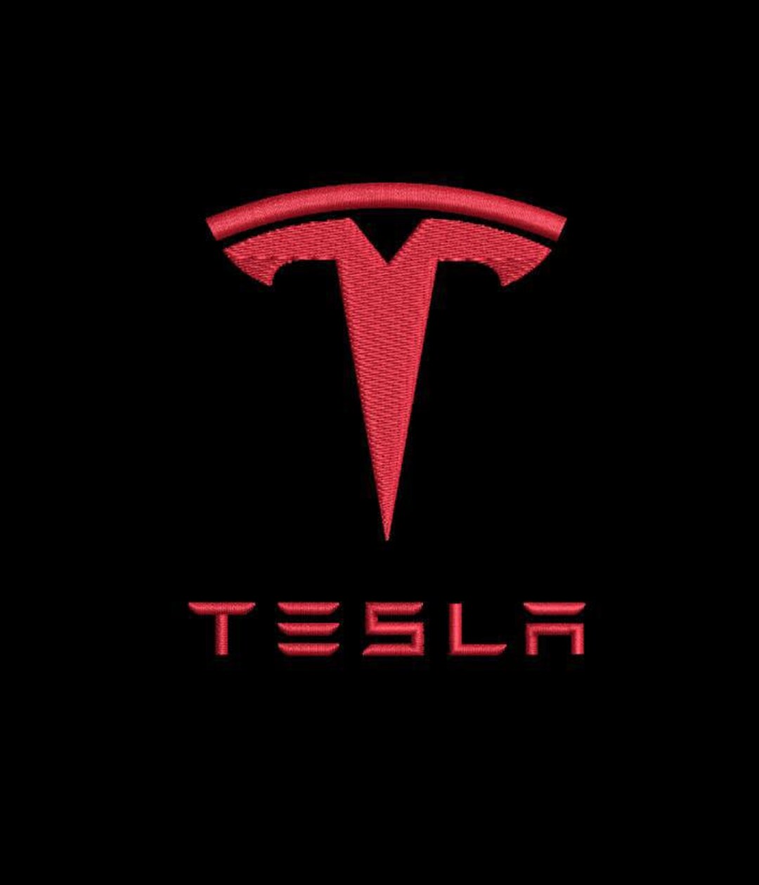 Tesla Embroidery Design Cybertruck Tesla Logo - Etsy