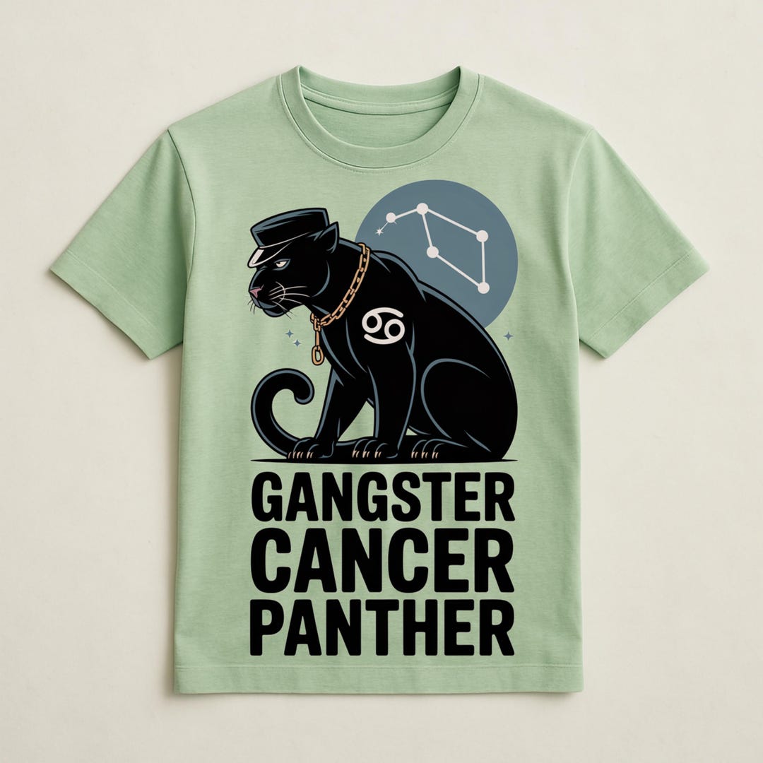 Gangster Cancer Panther PNG | Minimalist Zodiac T-shirt Design | Urban ...