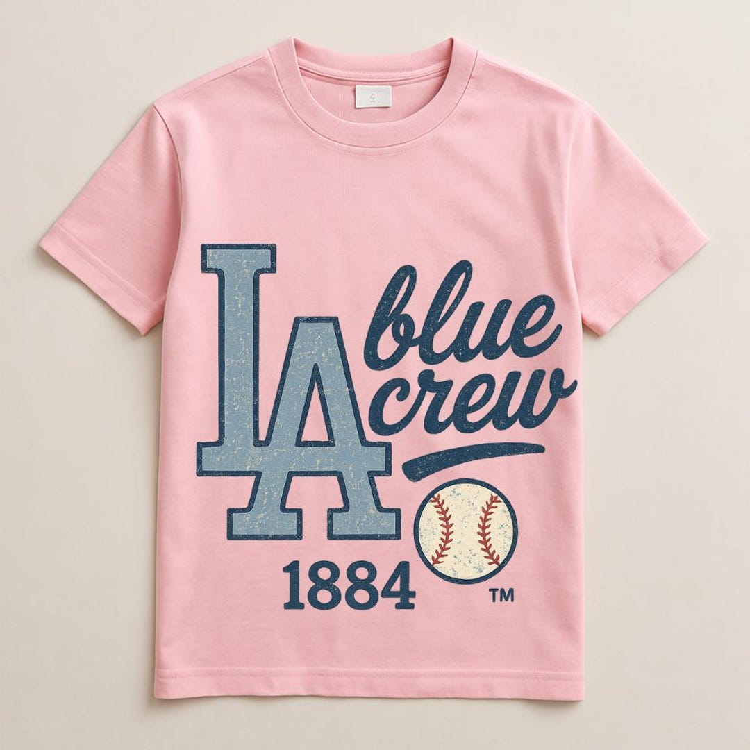LA Blue Crew Baseball PNG | Vintage Baseball Team Design | LA Dodgers ...