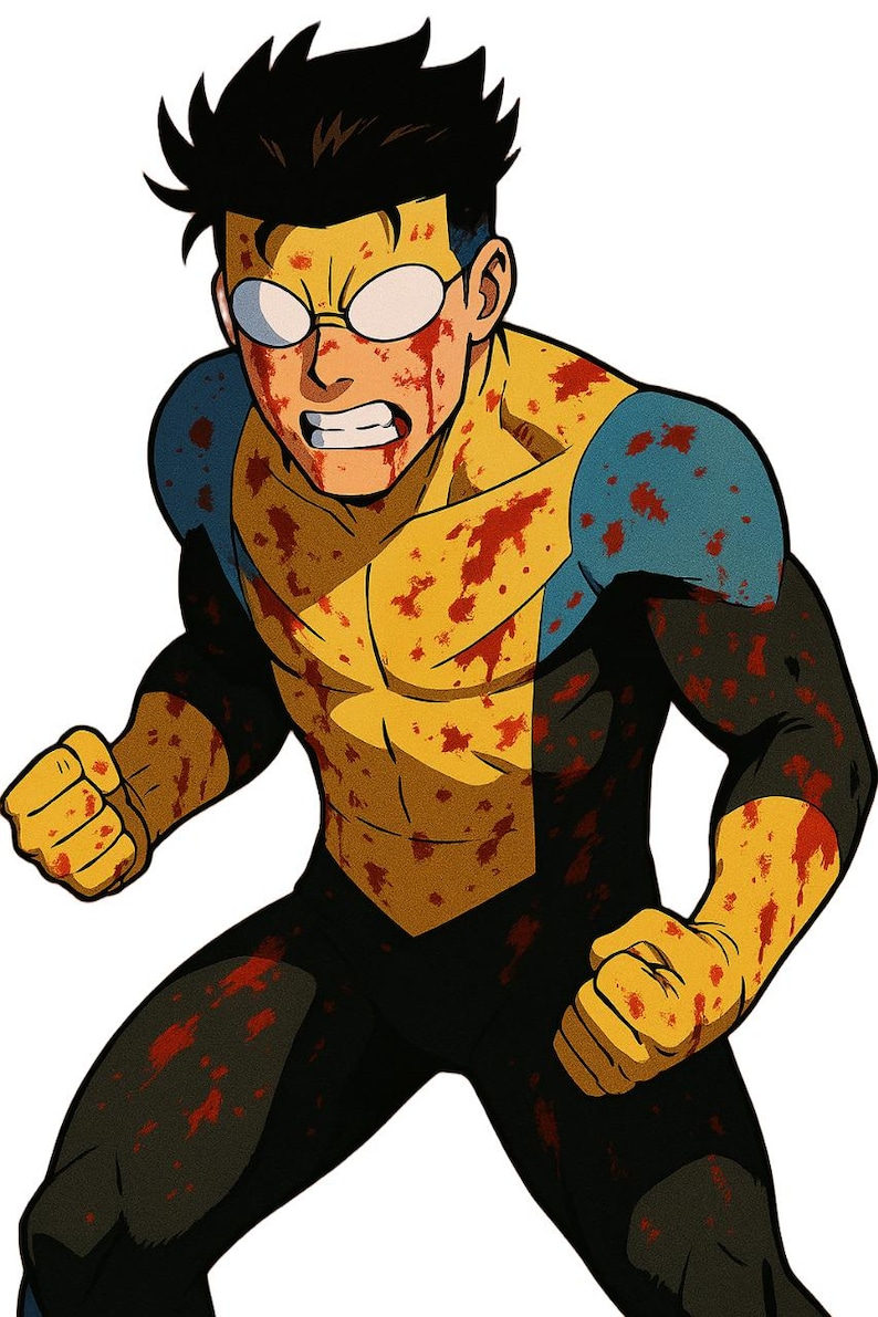 Invincible PNG Bundle - Hero PNG – Battle-worn Superhero Clipart for ...