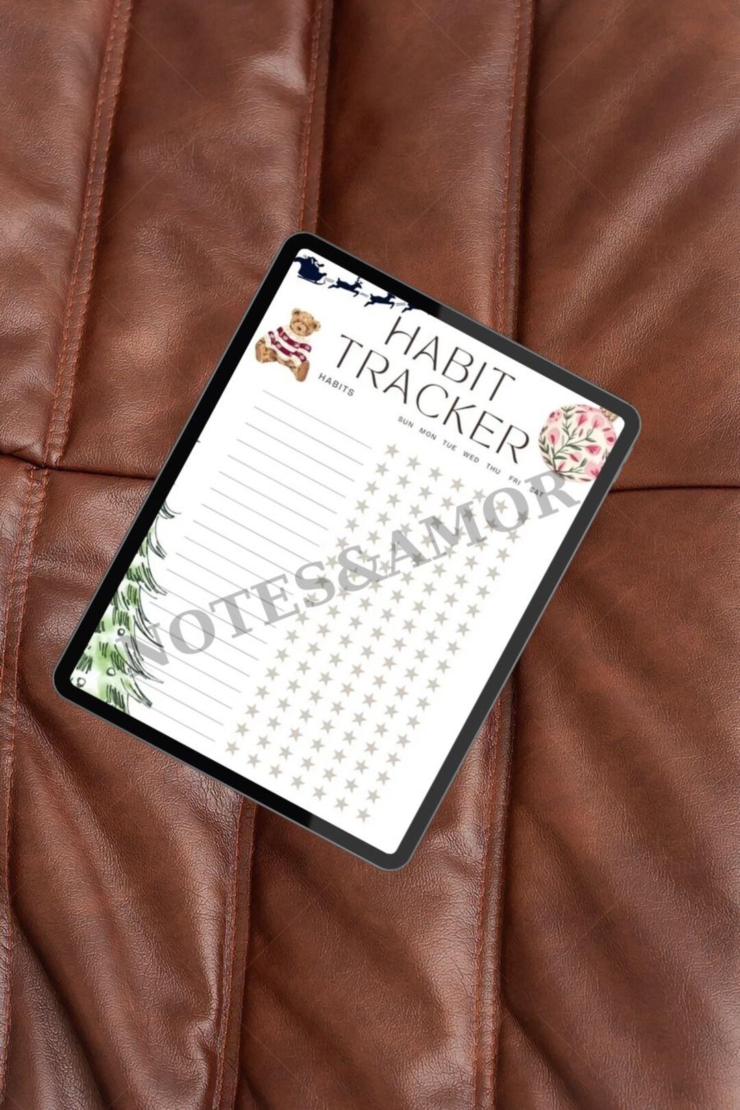 Christmas Habit Tracker | December Habit Tracker Printable | Aesthetic ...