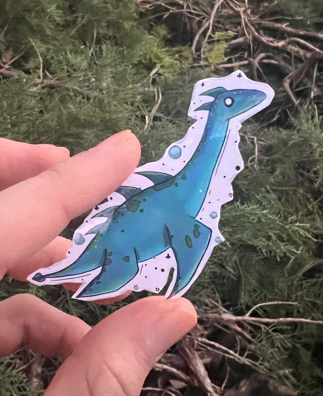 Nessie Loch Ness Monster Sticker / Folklore Cryptid Illustration ...