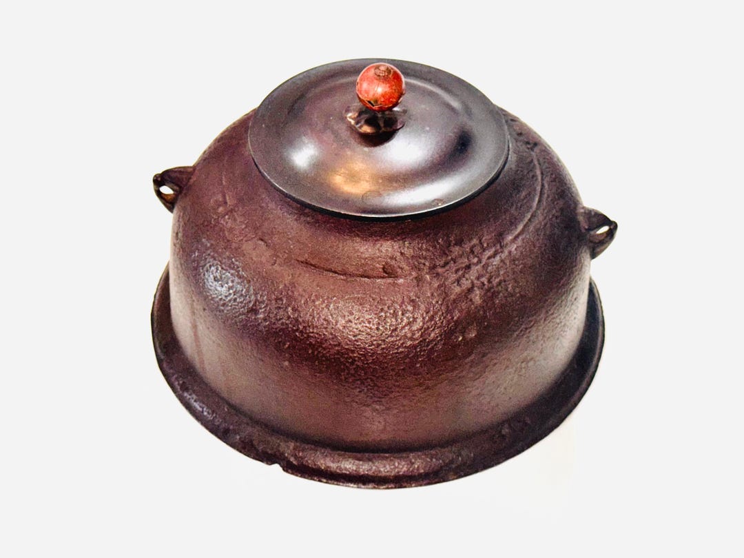 Vintage Beautiful Antique Chagama Japanese Iron Tea Kettle for Tearoom ...