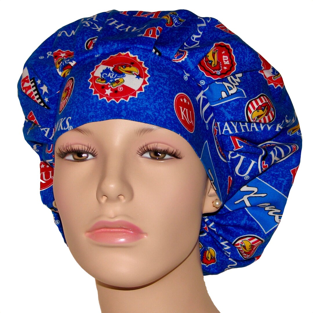 Scrub Caps University Of Kansas Retro Fabric-ScrubHeads-Kansas Scrub ...