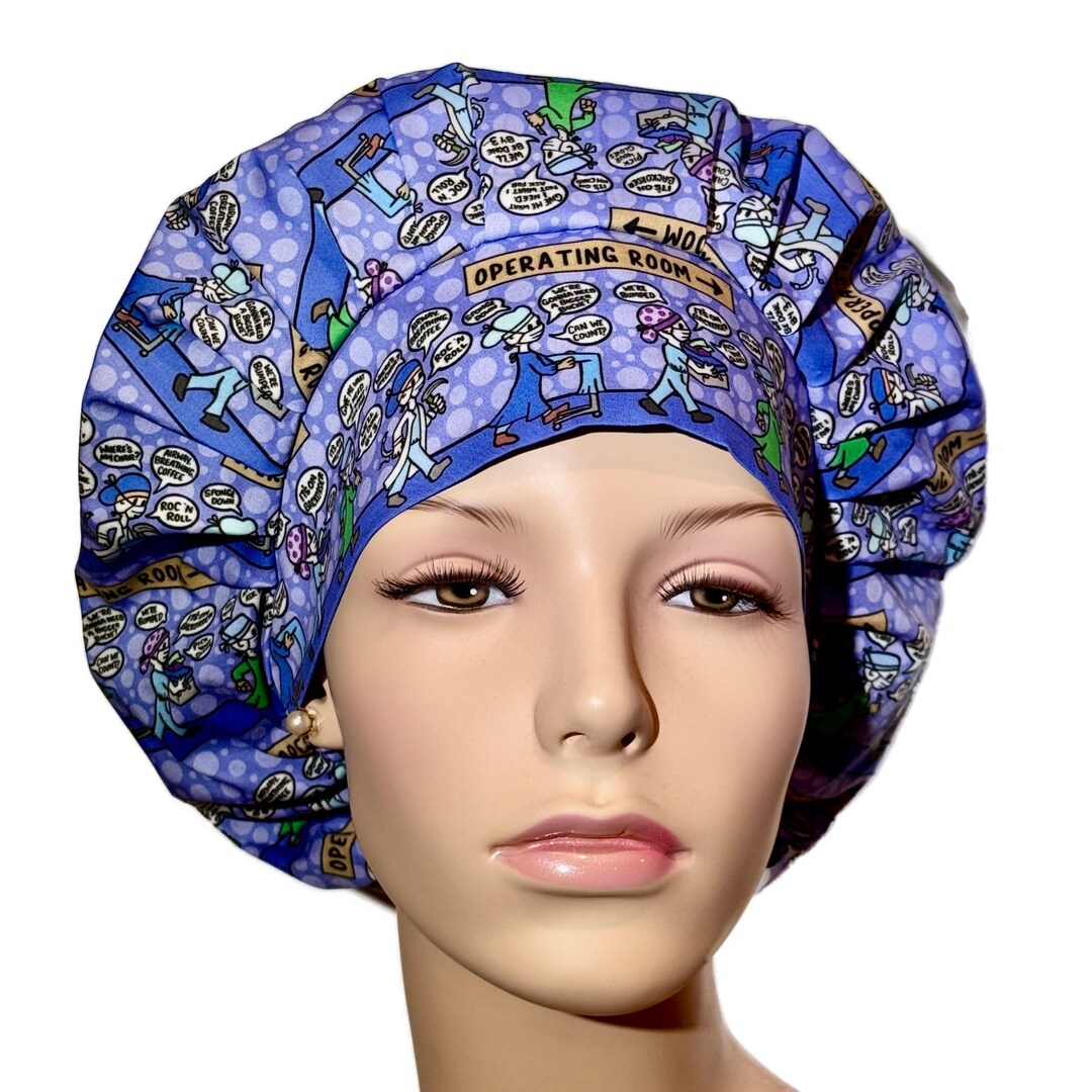 Scrub Cap OR Team Walk on Periwinkle-scrubheads-scrub Cap-surgery Scrub ...