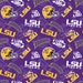 Scrub Caps Louisiana State University Tigers Tone on Tone Fabric ...