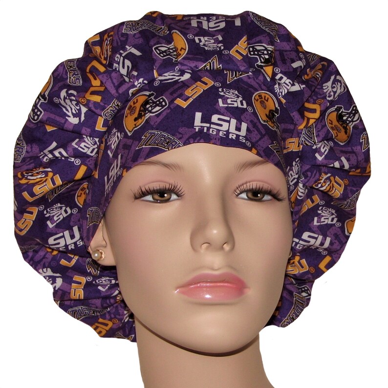 Scrub Caps Louisiana State University Tigers Tone on Tone - Etsy