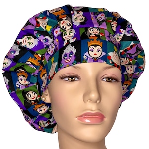 Scrub Caps Disney Villains Fabric-scrubheads-scrub Cap-scrub Hats for ...