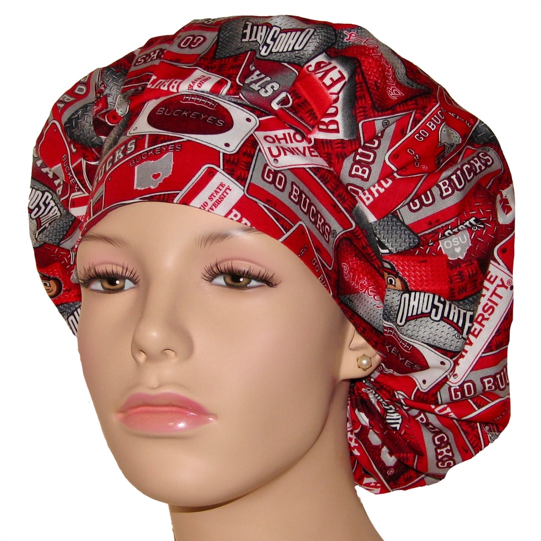 Scrub Caps Ohio State License Plate Fabric-scrub Hat-scrub Caps ...