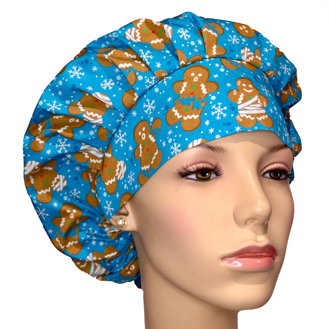 Scrub Caps Christmas Gingerbread Hospital-scrubheads-christmas Scrub ...