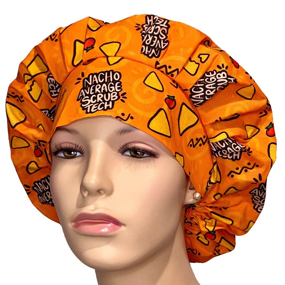 Scrub Cap Nacho Average Scrub Tech Fabric-scrubheads-bouffant Scrub Hat ...