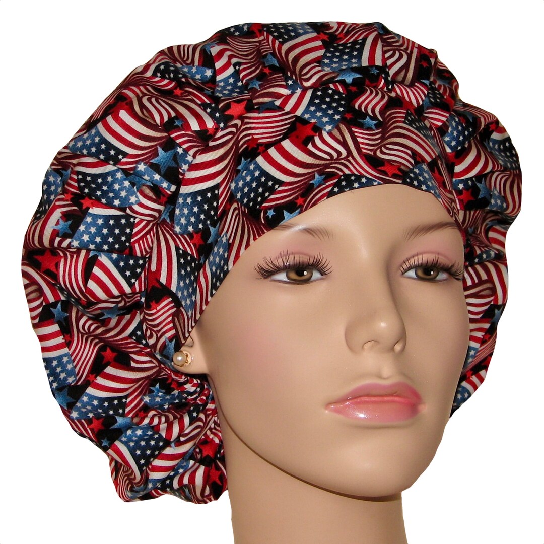 Scrub Caps Patriotic American Valor Flags-scrubheads-scrub Cap ...