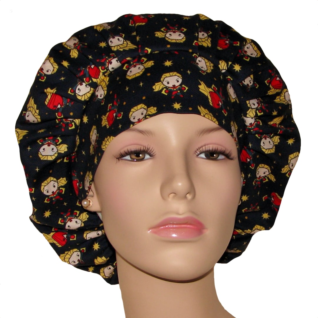 Scrub Caps Marvel Captain Kawaii-scrub Caps-carol Danvers-scrubheads ...