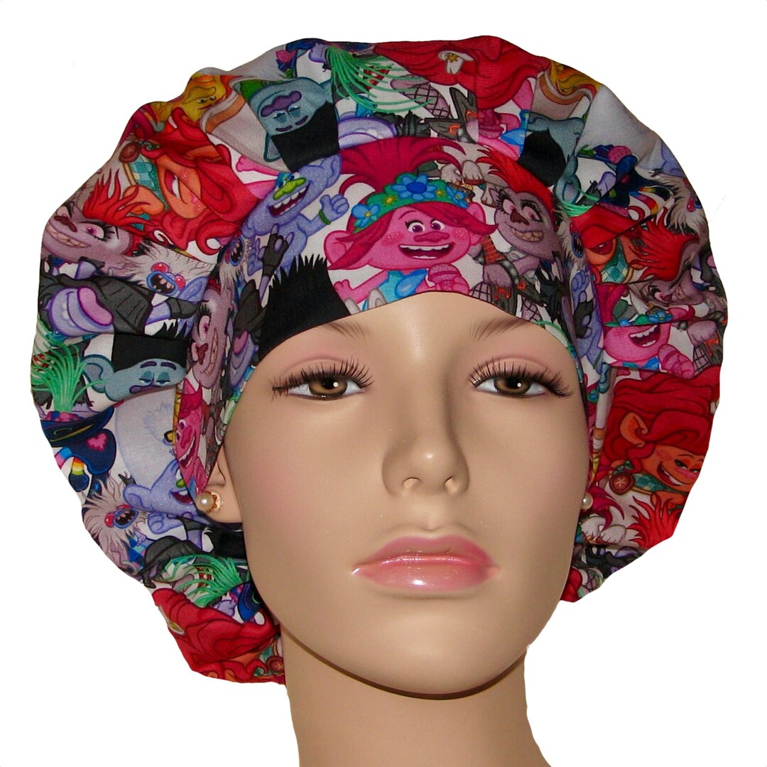 Scrub Caps Trolls Fabric-scrub Caps-scrubheads-scrub Hat for Women ...